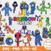 Rainbow Friends SVG, Rainbow Friends PNG, Sublimation, Transfer ...