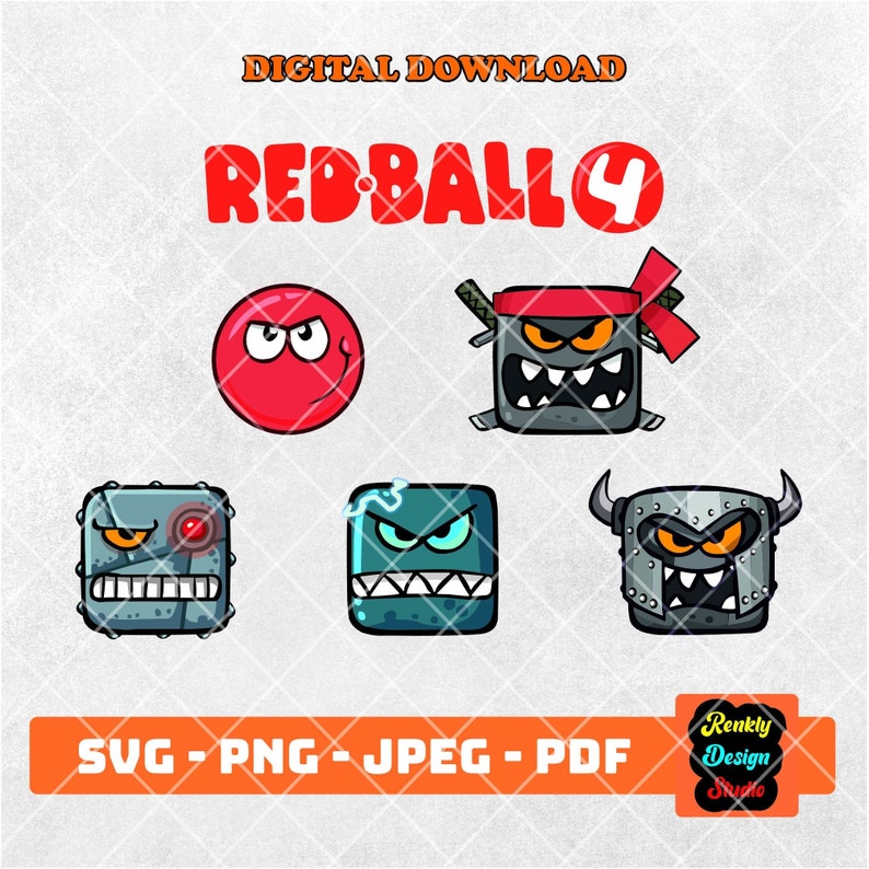 Redball 4 Red Ball 4 Digital Download Svg Png Jpeg Pdf - Etsy