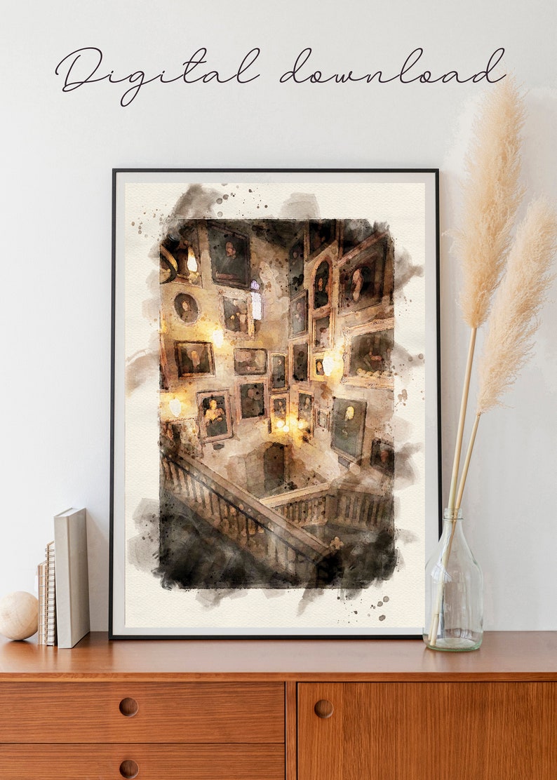 Wizarding Inspired Poster INSTANT DOWNLOAD Watercolor - Etsy
