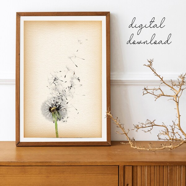 Dandelion Wall Art - Etsy