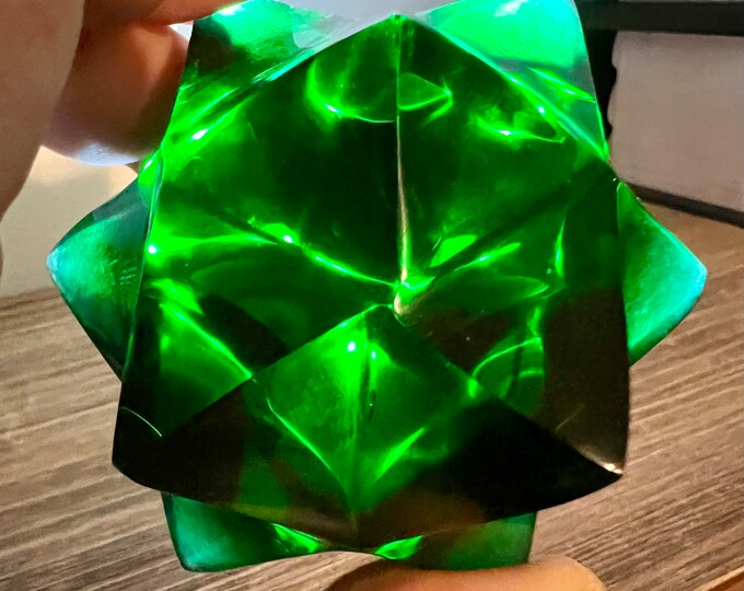 Ascended Archangel Metatrons Cube Andara Crystal-emerald Green Andara ...