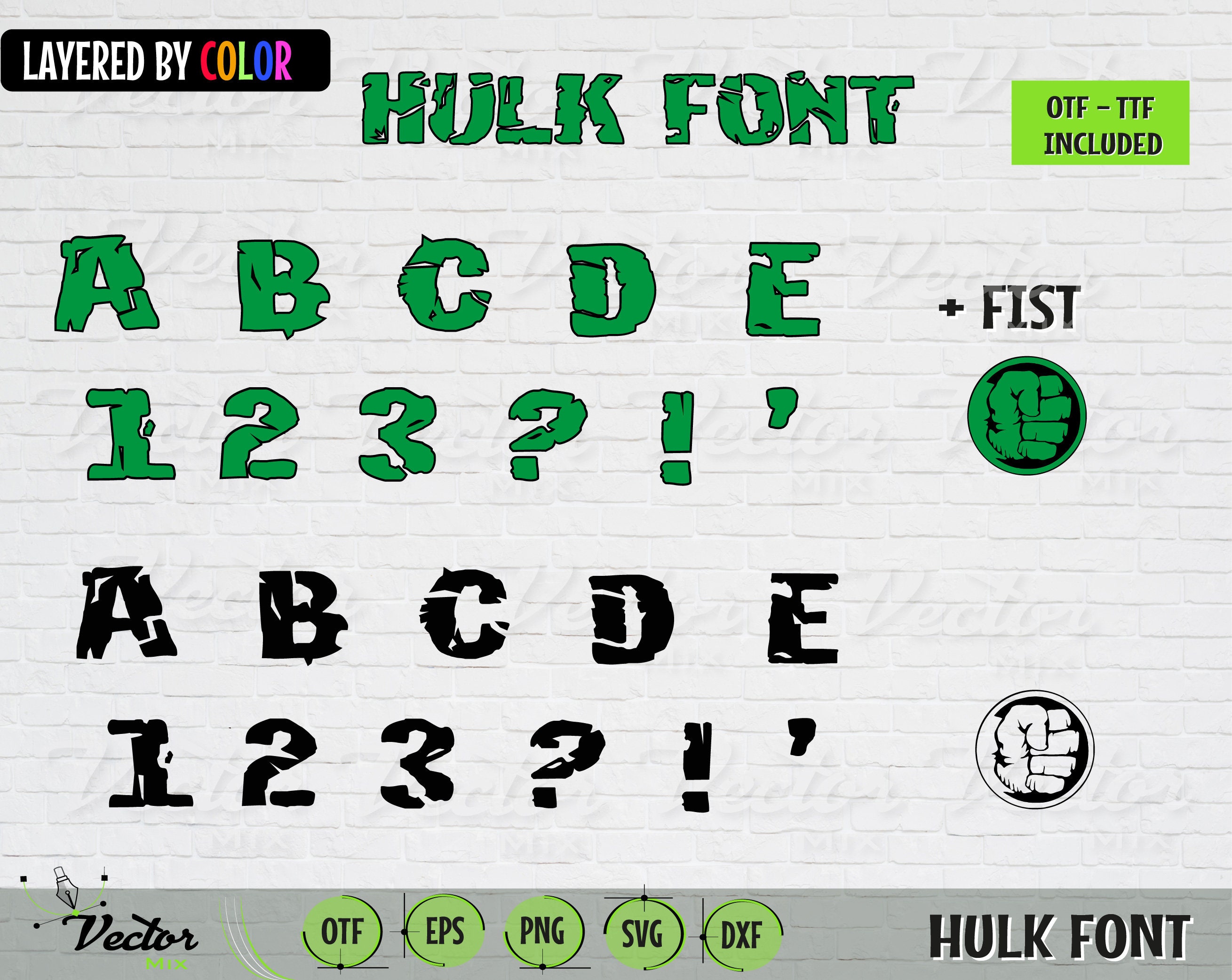 Hulk Font Hulk Font OTF Hulk Font Hulk Font Svg Hulk Font - Etsy Australia