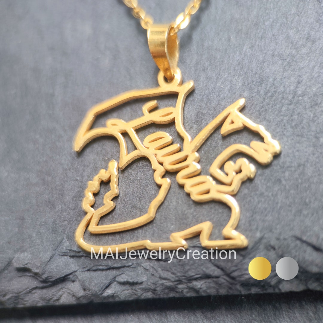 Charizard Necklace • Charizard Name Pendant • Charizard Jewelry ...