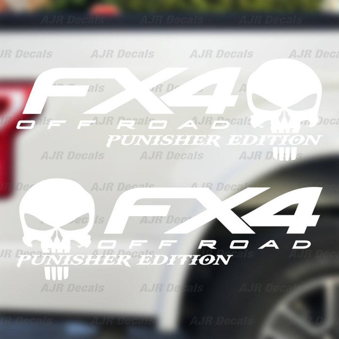 FX4 off Road II Punisher Edition Decals Fits Ford Bedside Truck Sticker ...