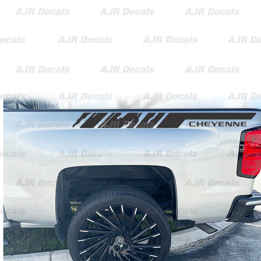 Cheyenne Decals Fits Truck Chevrolet Bedside Chevy Sticker Vinyl Lines ...