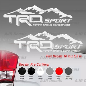 TRD Sport Rocky Mountain Racing Development Decals Fits Toyota Tacoma ...