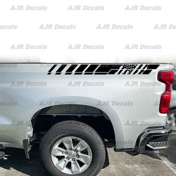 Chevy Silverado Flag Decals - Etsy