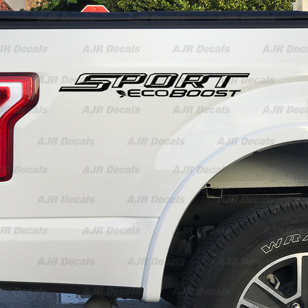 Sport Ecoboost Decals Fits Ford Bedside Truck Sticker Vinyl in 6 Colors ...