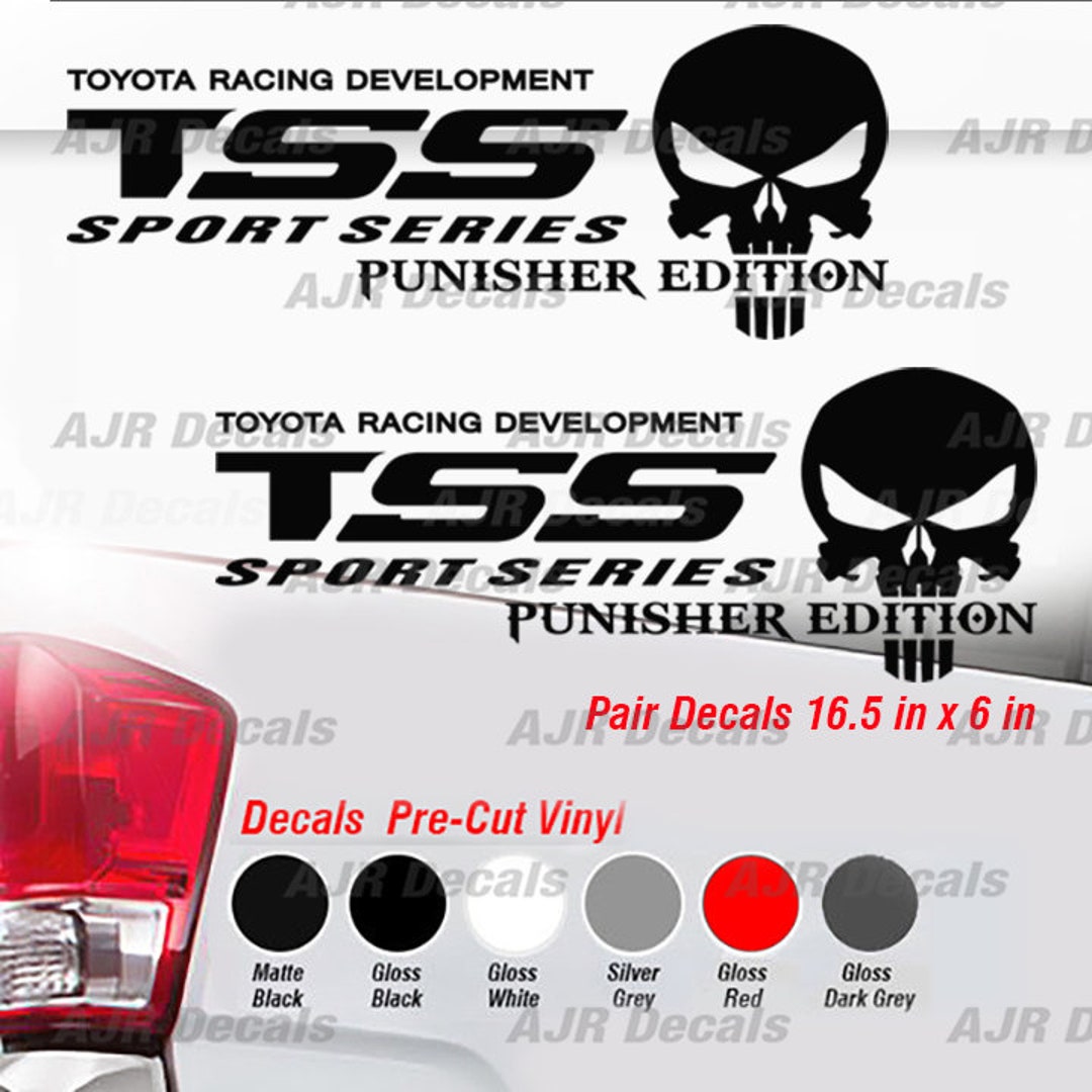 TSS Sport Punisher Edition Decals Fits Toyota Tacoma Tundra Bedside ...