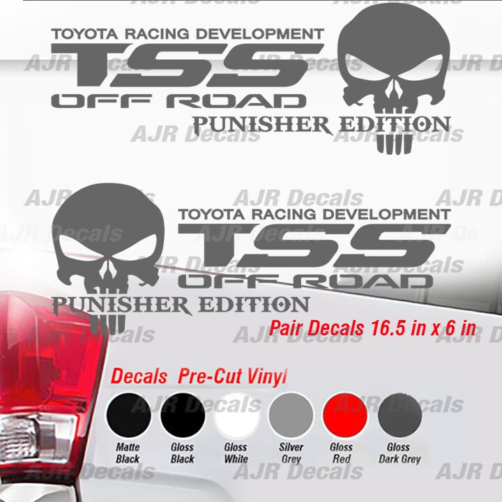 TSS off Road Punisher Edition Decals Fits Toyota Tacoma Tundra Bedside ...