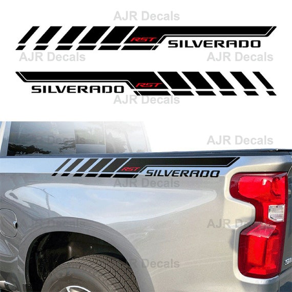 Chevy Silverado Decals Pair Chevrolet Silverado 2022+ 2023 Side Doors
