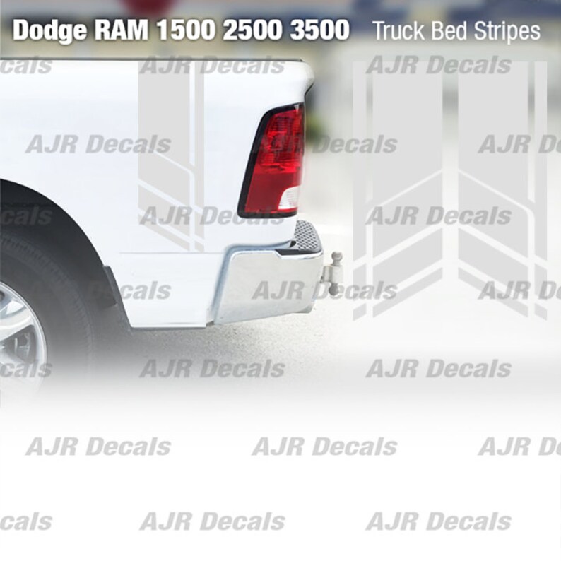 Vertical Stripes Decals Fits Dodge RAM Bedside Truck Sticker Vinyl in 6 ...