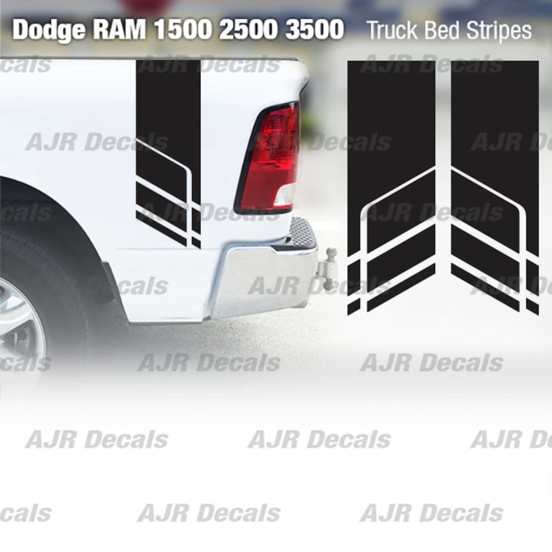 Vertical Stripes I Decals Fits Dodge RAM Bedside Truck Sticker Vinyl in ...