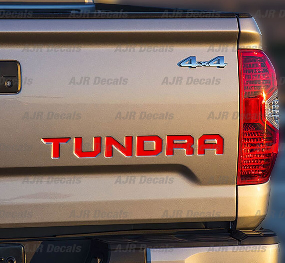 TUNDRA Tailgate Fit Toyota Truck Decals 2016-2022 Sticker Vinyl in 6 ...