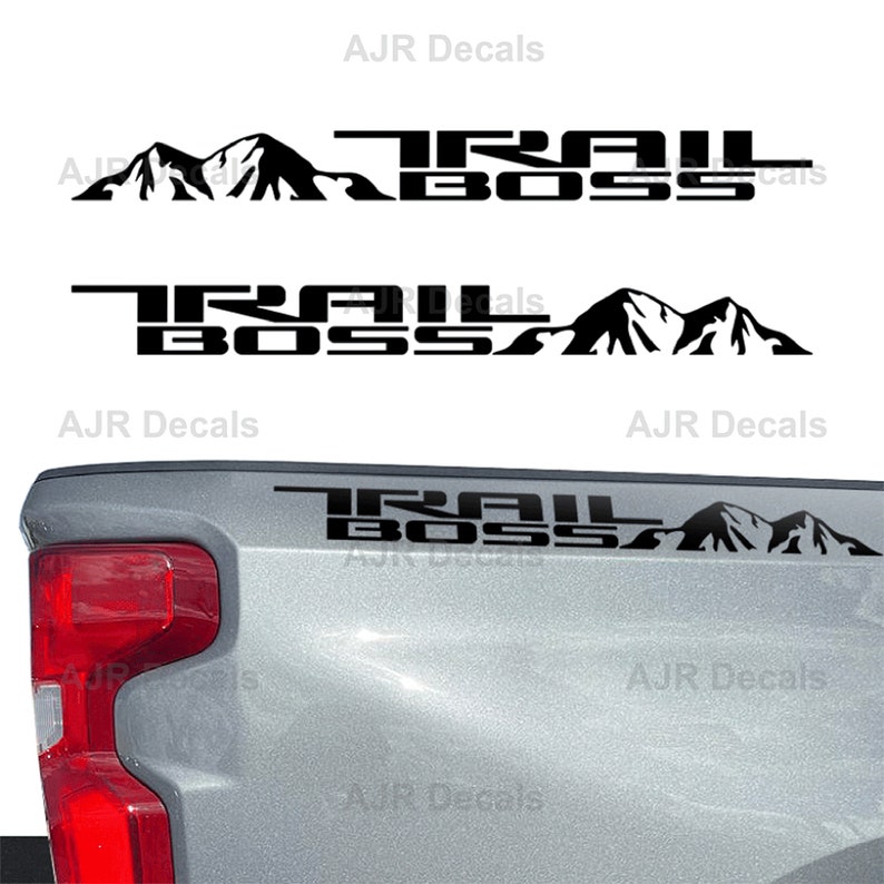 Trail Boss With Rocky Mountains Decals Fits Chevy Chevrolet Silverado ...