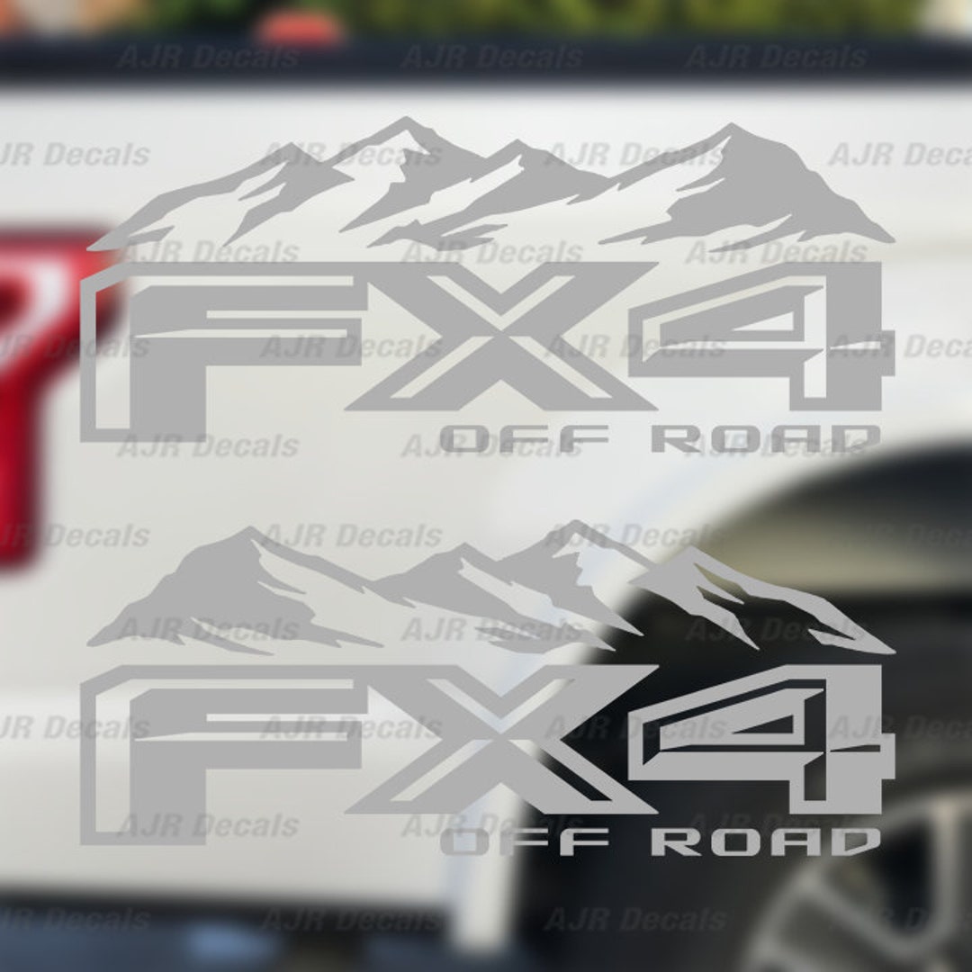 FX4 off Road III Rocky Mountain Decals Fits Ford Bedside Truck Sticker ...