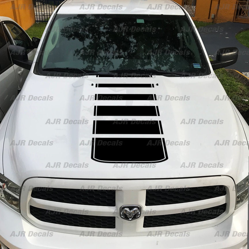6 Hood Stripes Decals Fits Dodge RAM Front Truck Sticker Vinyl - Etsy