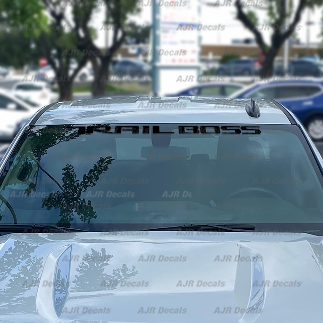 Trail Boss Decals Fits Chevy Chevrolet Silverado Truck Windshield ...