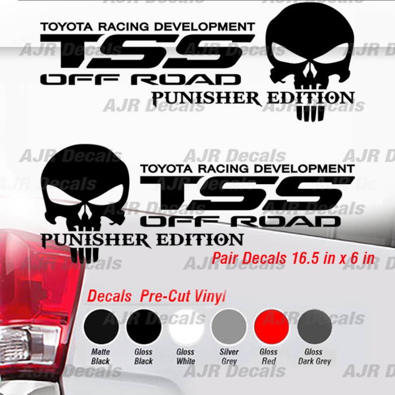 TSS off Road Punisher Edition Decals Fits Toyota Tacoma Tundra Bedside ...