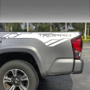 TRD PRO Fits Toyota Tacoma Decals Bedside Truck Sticker Vinyl in 6 ...