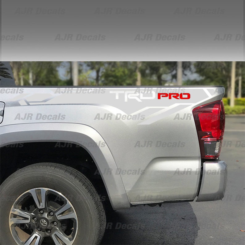 TRD Racing Development PRO Decals Fits Toyota Tacoma Tundra Bedside ...