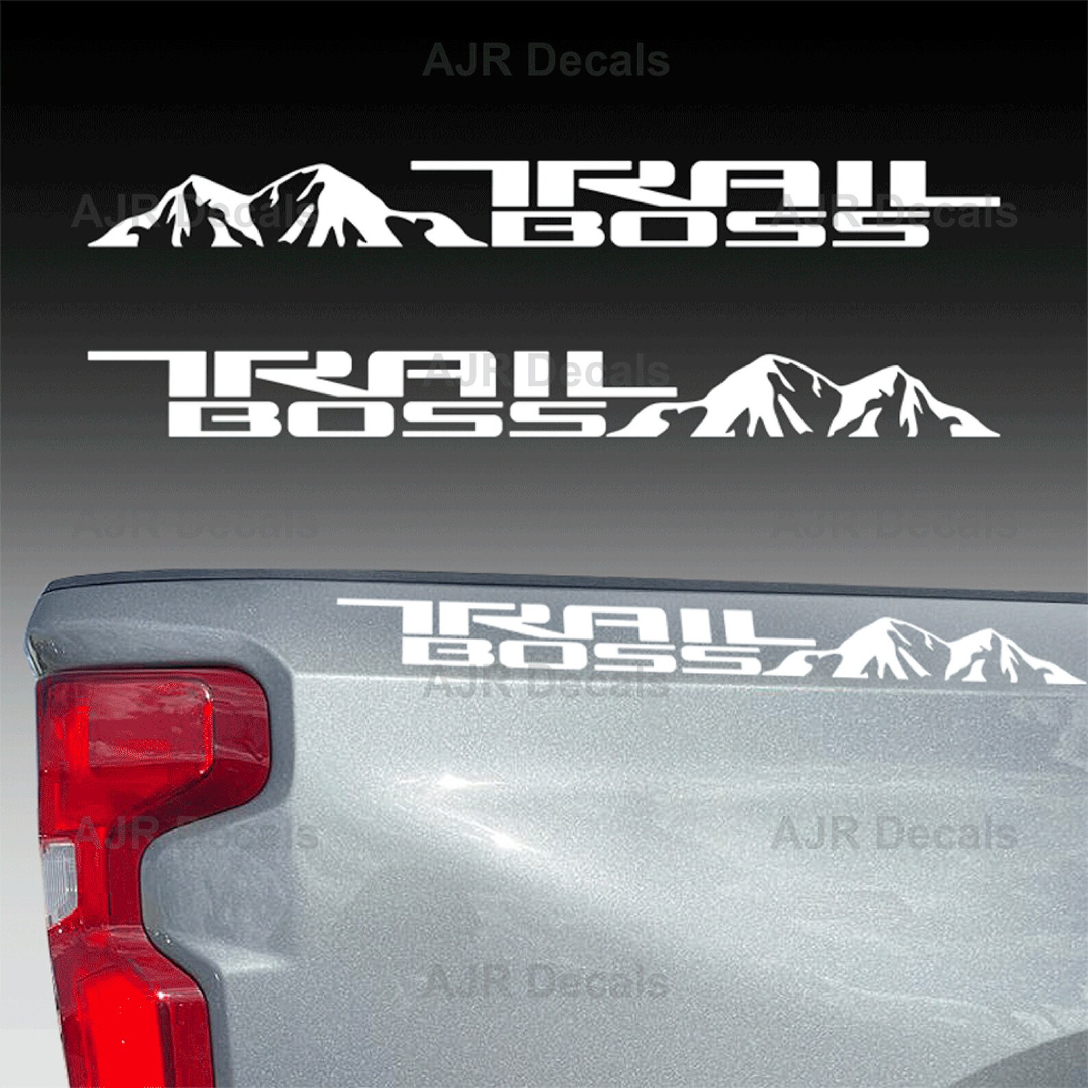 Trail Boss With Rocky Mountains Decals Fits Chevy Chevrolet | Etsy