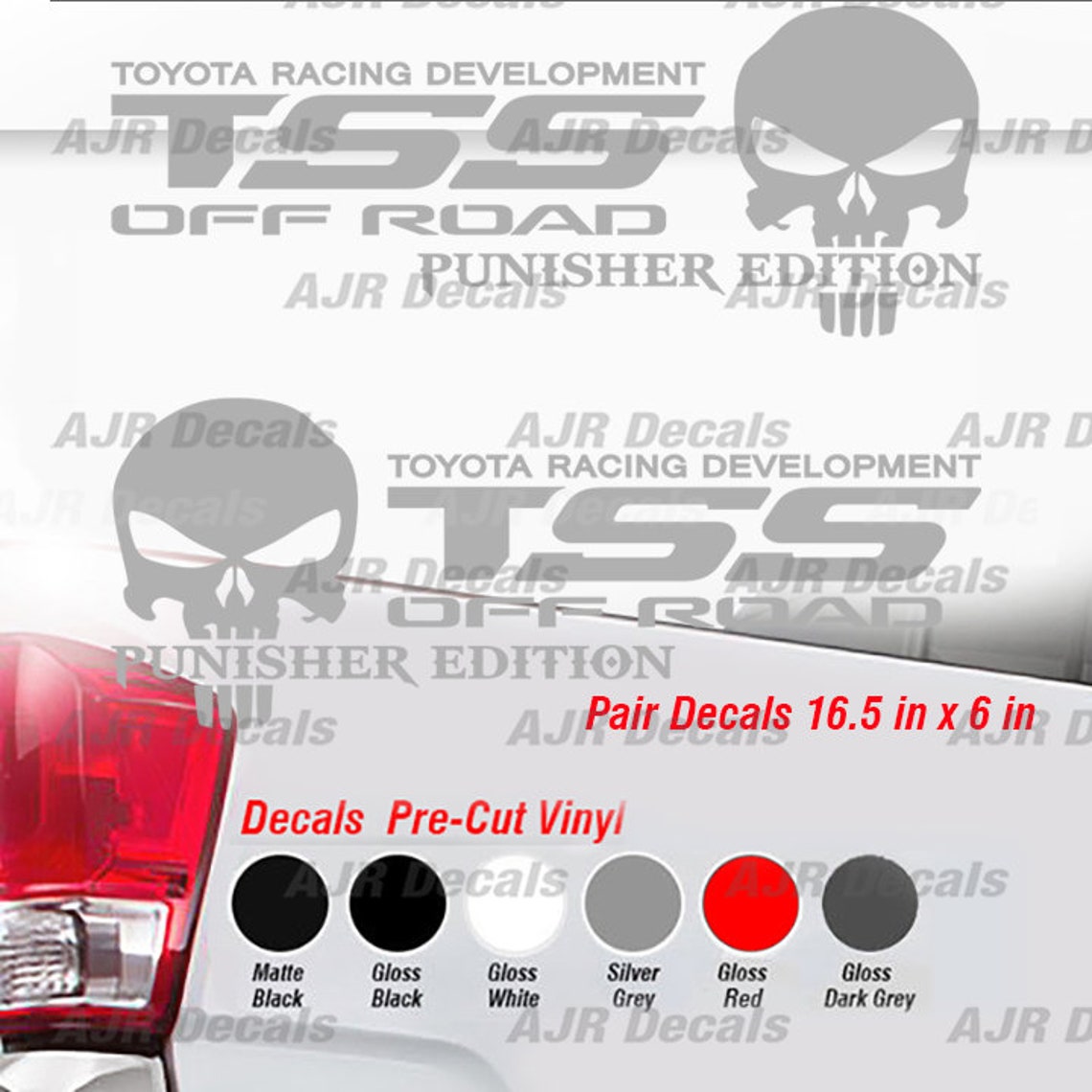 TSS off Road Punisher Edition Decals Fits Toyota Tacoma Tundra | Etsy