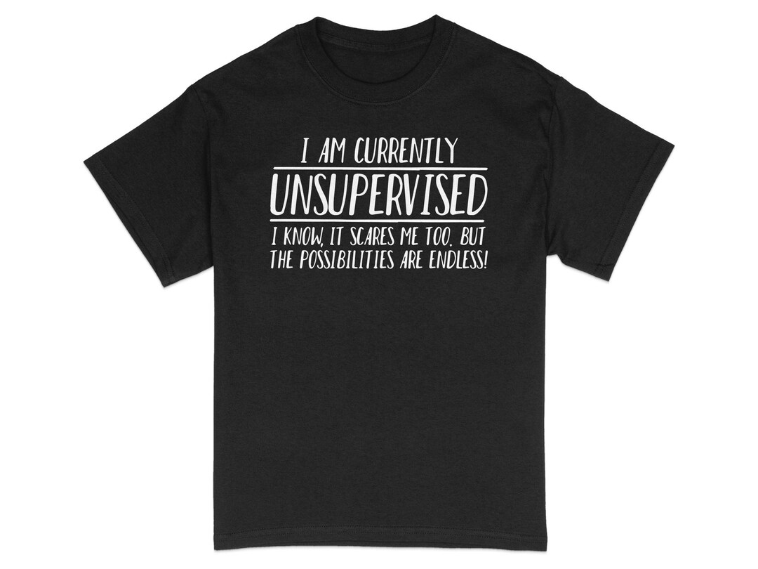 Funny Unsupervised Quote T-shirt, Sarcastic Humor Tee, Endless ...