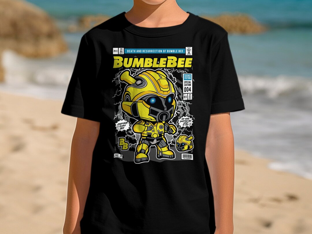 Bumblebee Comic Transformer Cartoon Fan Kids Novelty Printed T Shirt ...