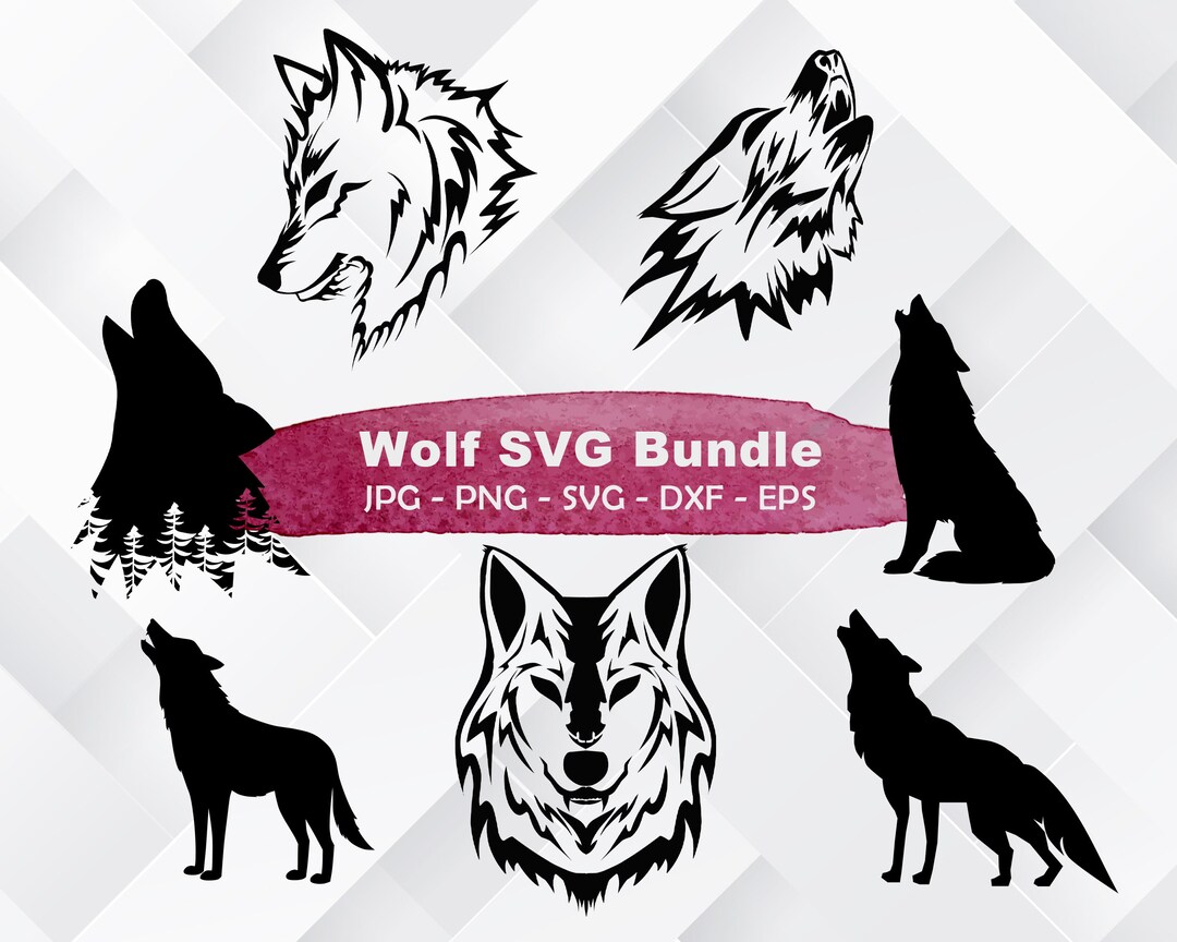 Wolf SVG Bundle, Wolf Svg, Wolf Png Bundle, Wolf Clipart, Wolf Cut ...