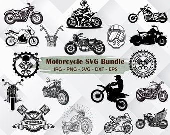 Motorcycle SVG Bundle, Motor Bike Svg, Motorcycle Clipart, Motorcycle ...