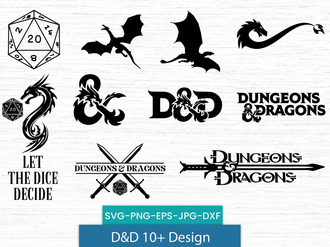 Dnd Svg Bundle, Dnd Png Bundle, Dnd Dxf Bundle, Dnd Silhouette Designs ...