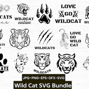 Wildcats Svg Bundle, Wildcat Svg, Wildcats, Wildcats Png, Svg Files for ...