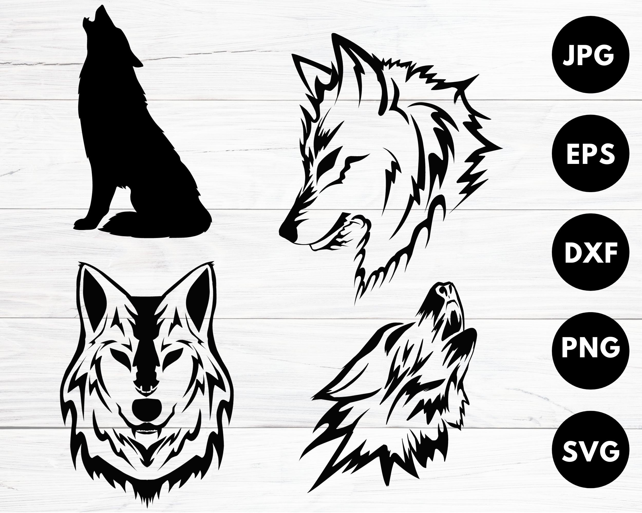 Wolf SVG Bundle, Wolf Svg, Wolf Png Bundle, Wolf Clipart, Wolf Cut ...