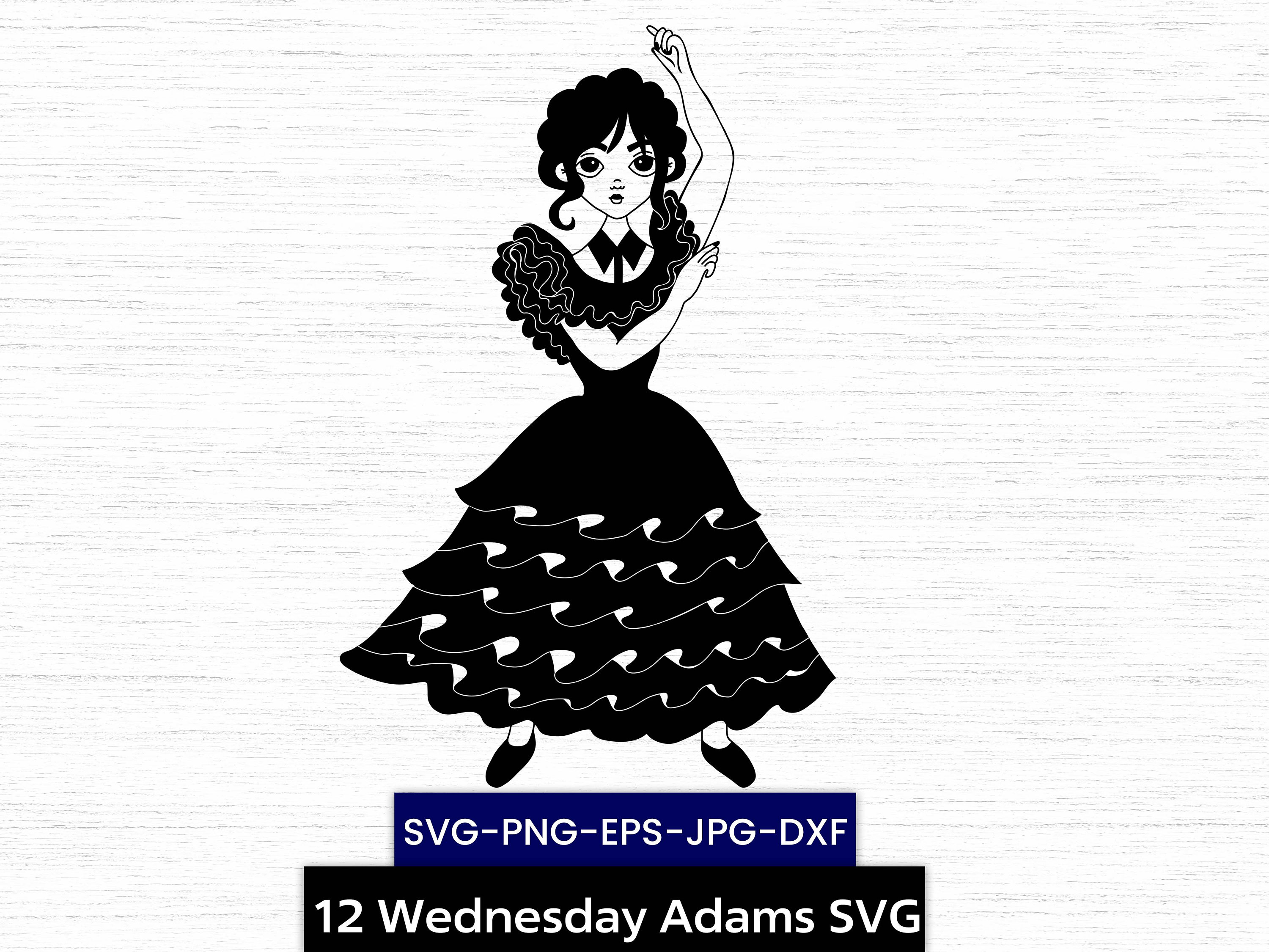 Wednesday Addams Svg, Wednesday Addams Png, Svg for Shirts, Wednesday ...