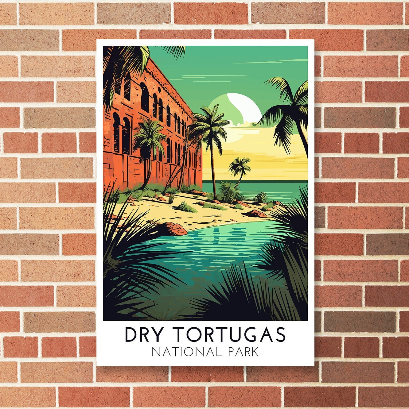 Dry Tortugas National Park Poster Dry Tortugas National Park Print Dry ...
