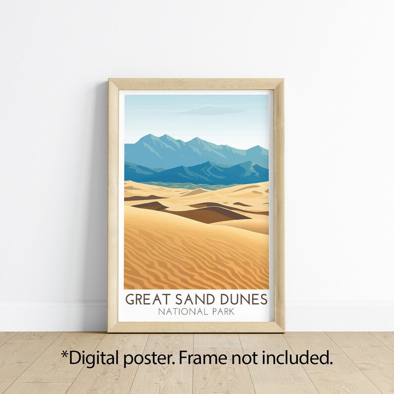 Great Sand Dunes National Park Poster Great Sand Dunes National Park ...