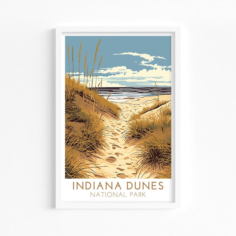 Indiana Dunes National Park Poster Indiana Dunes National Park Print ...