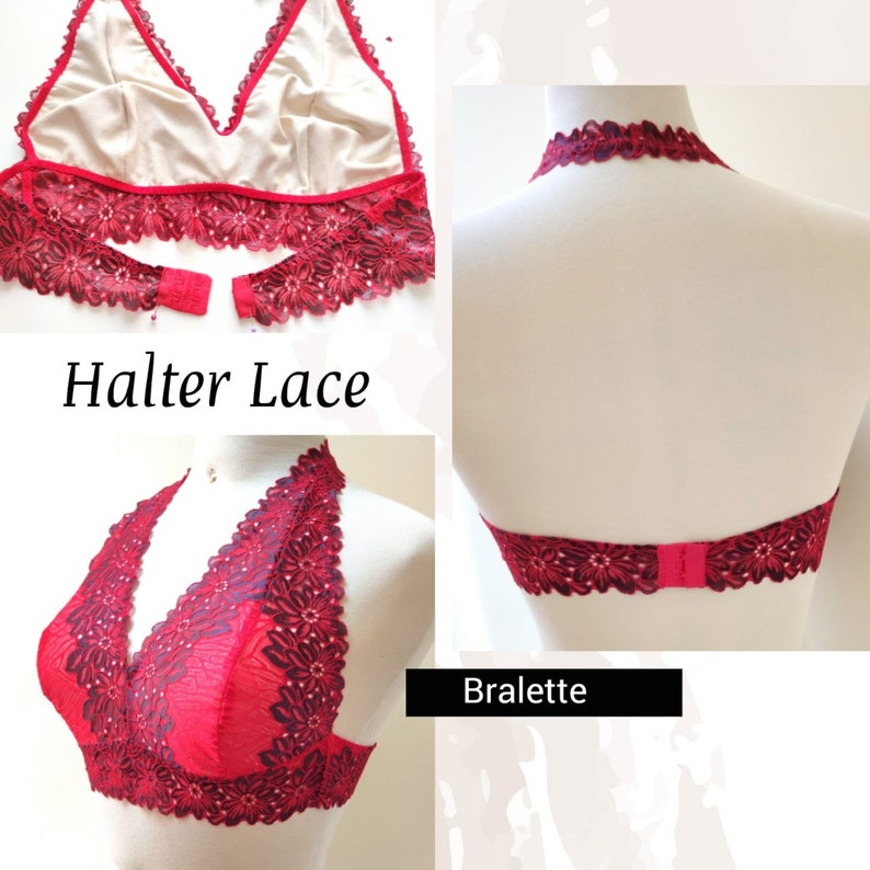 PDF Bralette Sewing Pattern Womens Halter Neck Bralette - Etsy