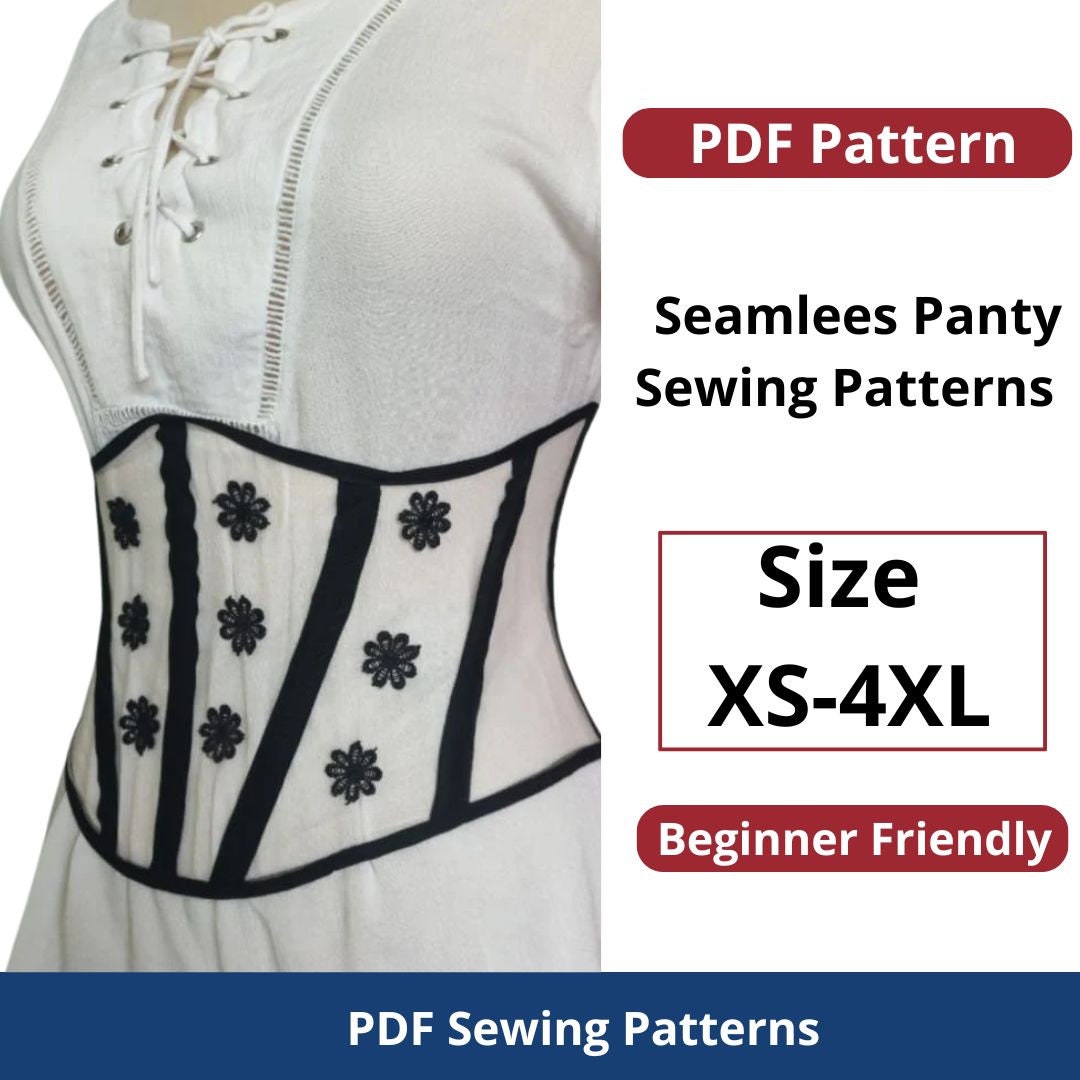 Corset Belt Sewing Pattern sizes XS to 2XL PDF Sewing Pattern Instant ...