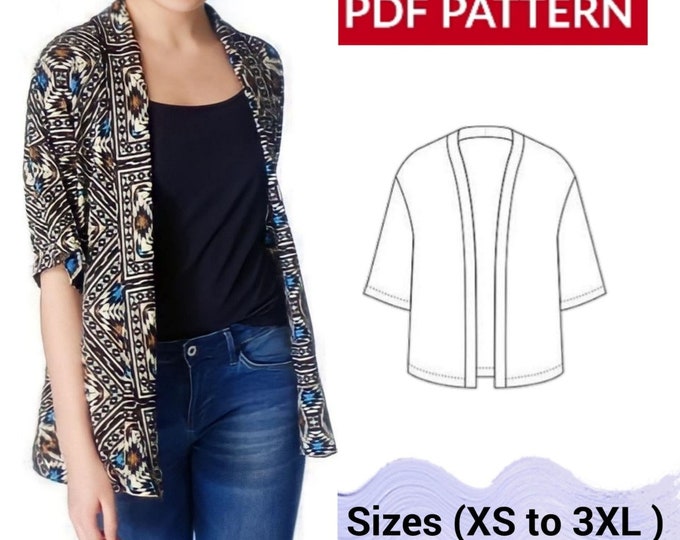 Kimono Style Jackets Plus-size Sewing Pattern Mccall's - Etsy