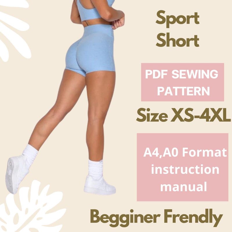 Yoga Shorts Pattern - Etsy