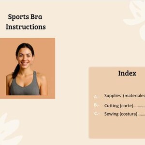 Sport Bra Sewing Pattern PDF: Beginner-friendly, Sizes XS-3XL (A4 ...