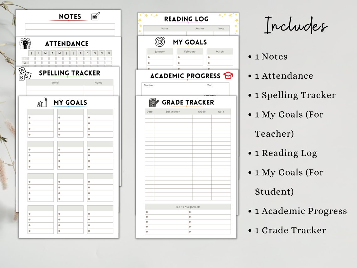 Homeschool Planner Printable Montessori Inspired Lesson Planner Home ...