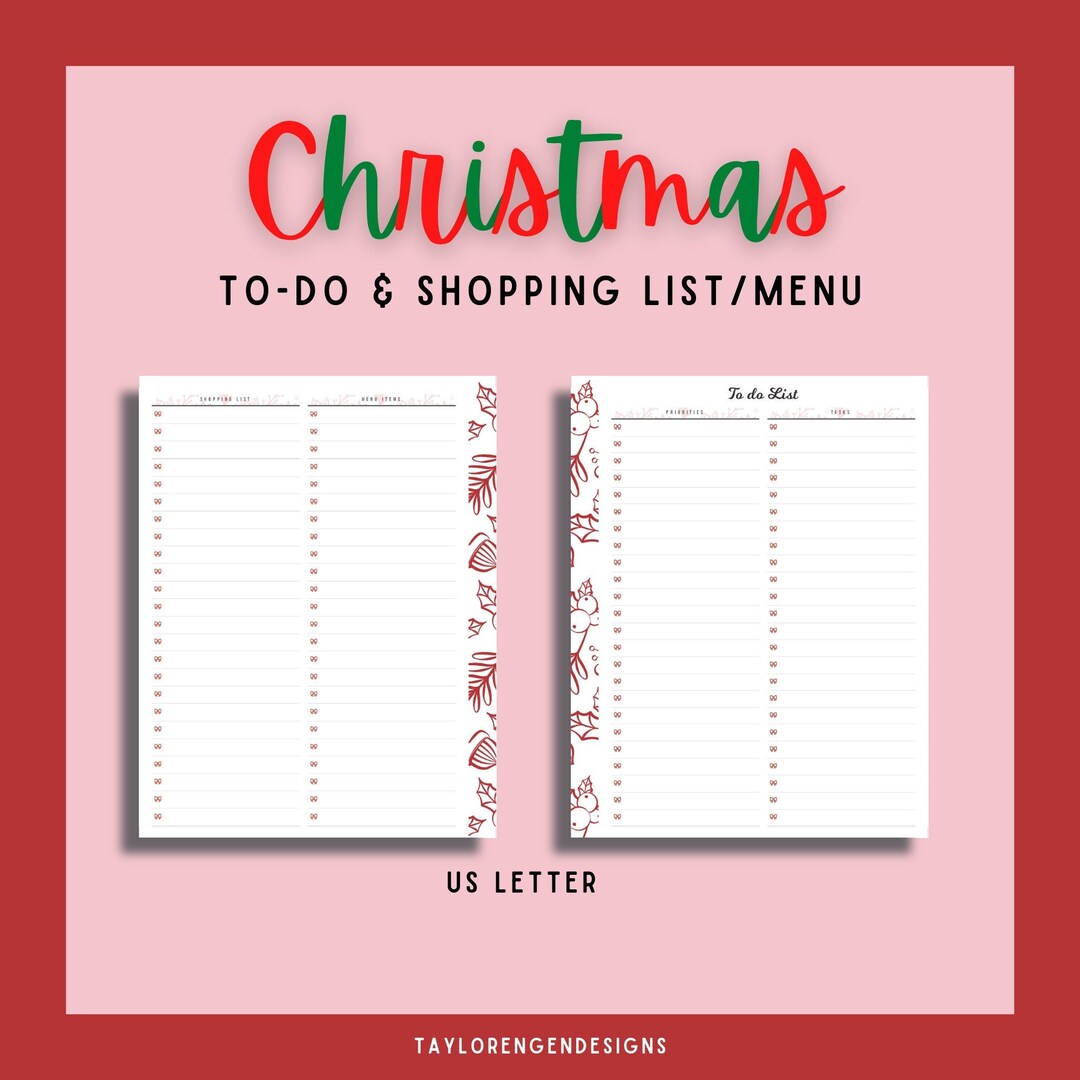 Christmas to Do List | Christmas Printable | Christmas Organizer ...