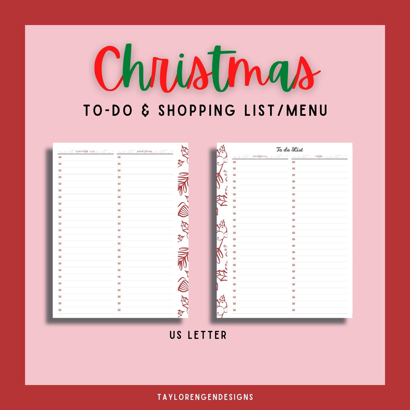 Christmas to Do List | Christmas Printable | Christmas Organizer ...
