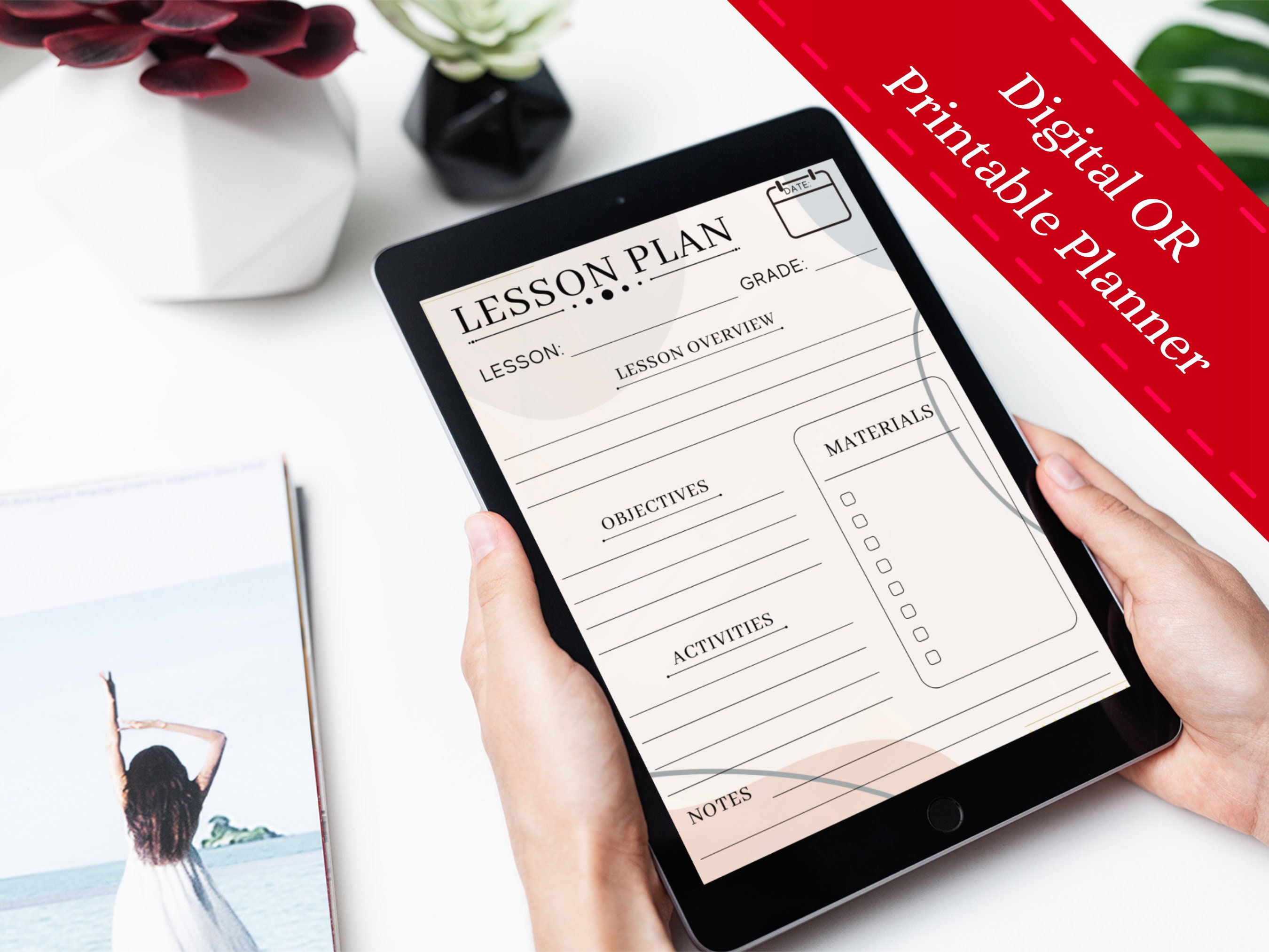 Teacher Planner | Academic Planner | Undated Planner | Digital Lesson ...