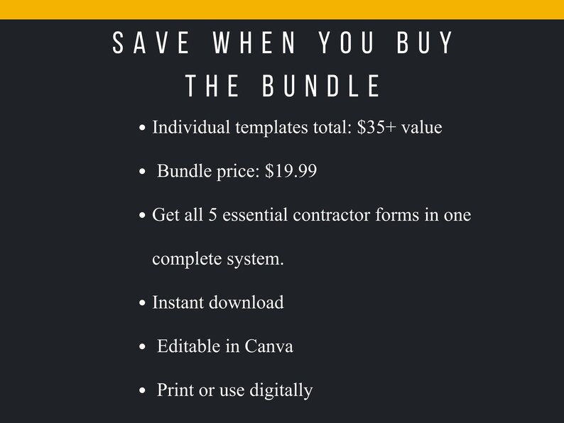 Construction Business Templates | Builder Forms Bundle | Editable ...
