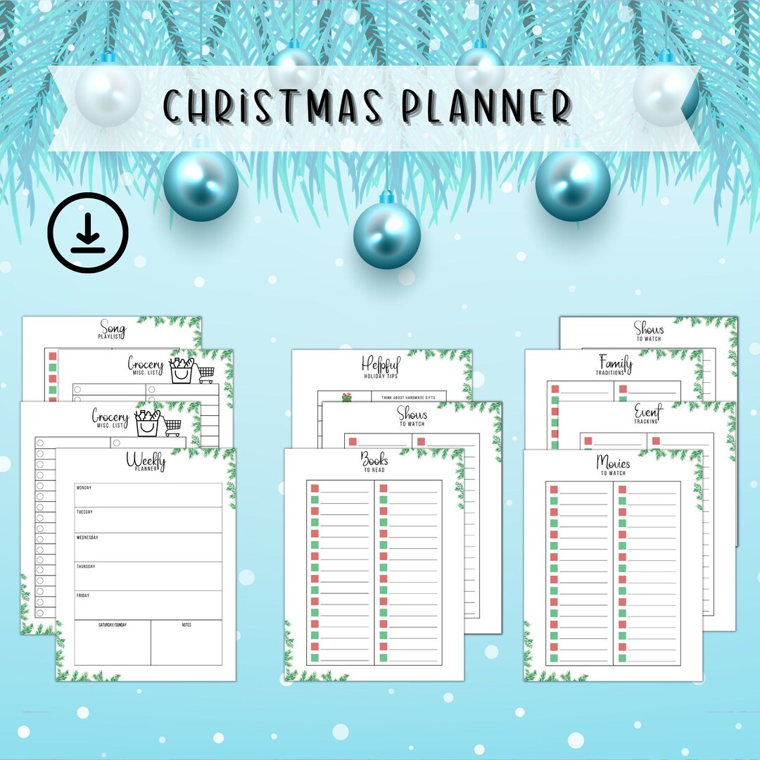 Christmas Planner | Christmas to Do List | Christmas Gift List ...