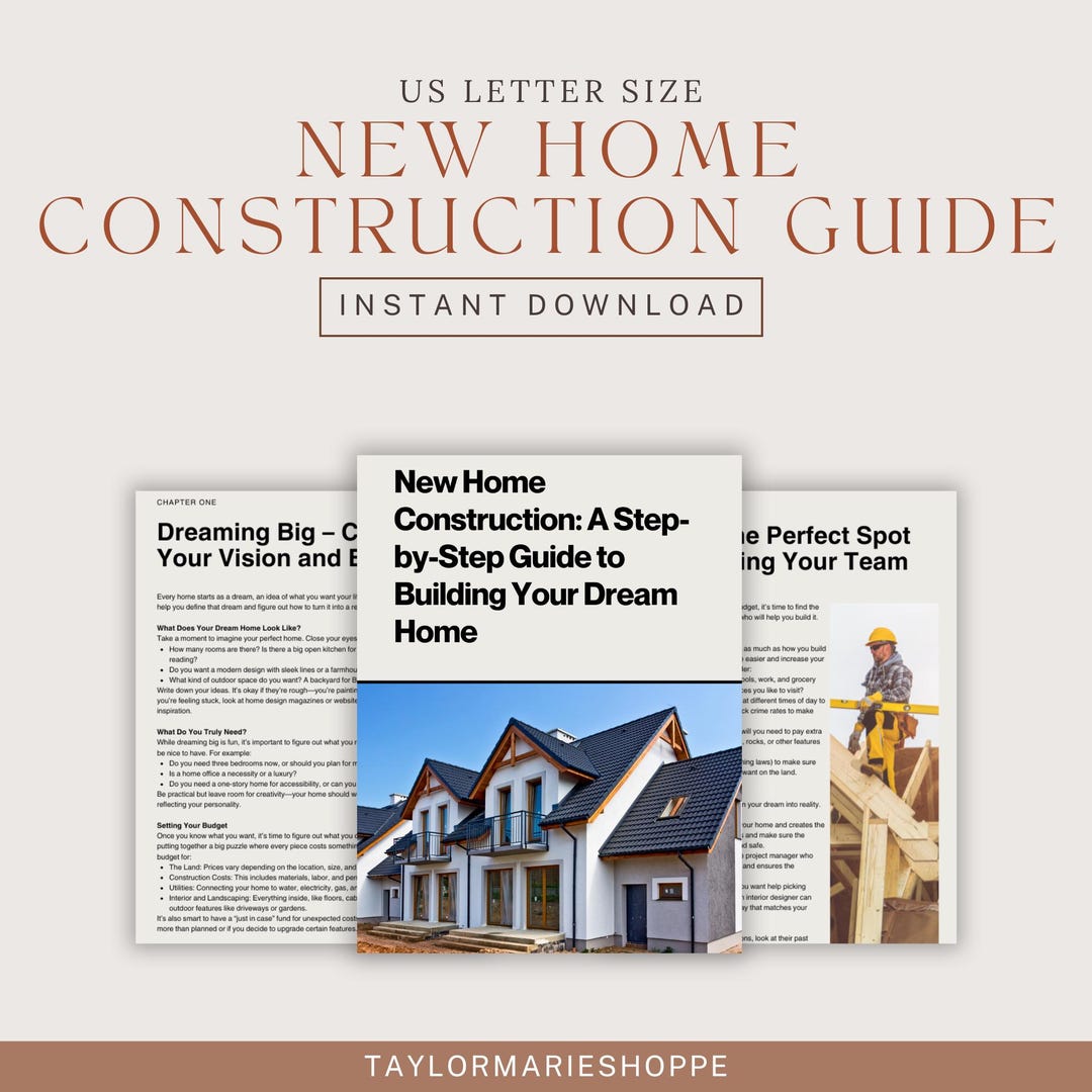 New Construction Home Buyers Guide | Home Construction Guide PDF | New ...